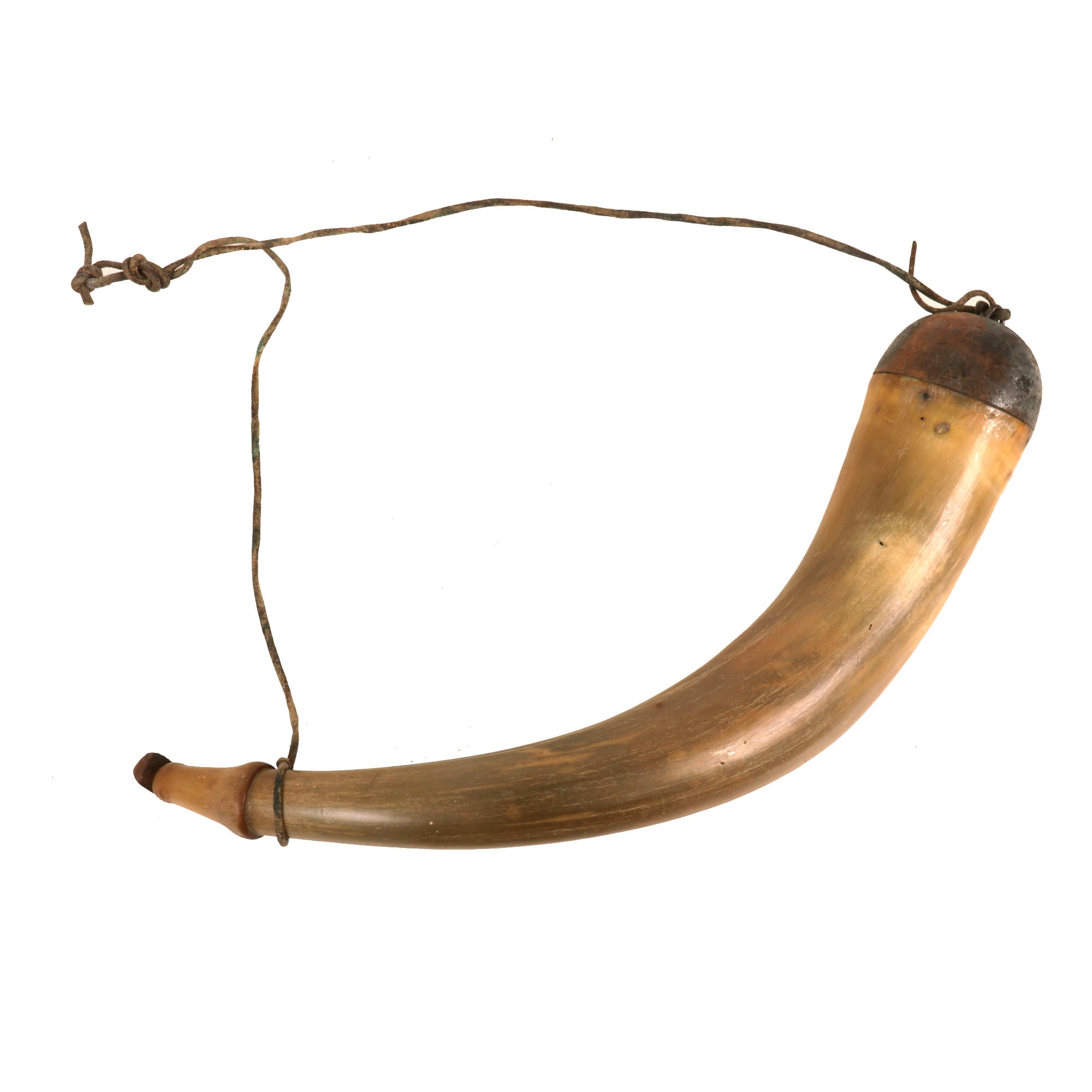 Original U.S. Revolutionary War Era Powder Priming Horn with Original ...