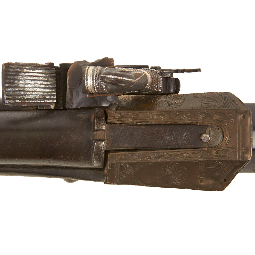 Original Ottoman Empire Miquelet Lock Brass Decorated Shishana Musket ...