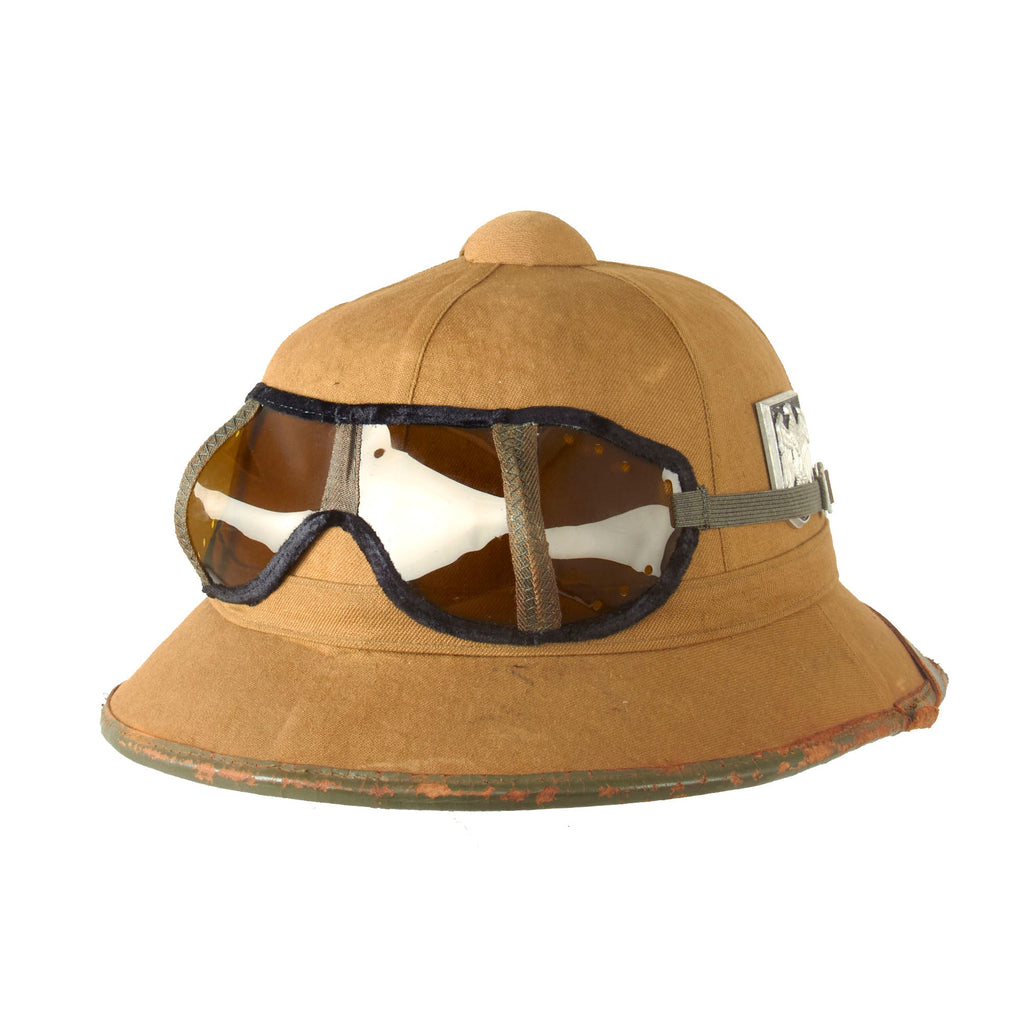 Original German WWII 1942 First Model DAK Afrikakorps Sun Helmet by IT ...