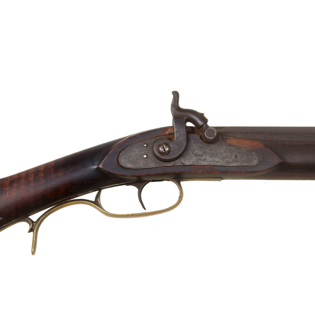 Original U.S. Pennsylvania Percussion Rifle by Henry E. Leman with Ful ...