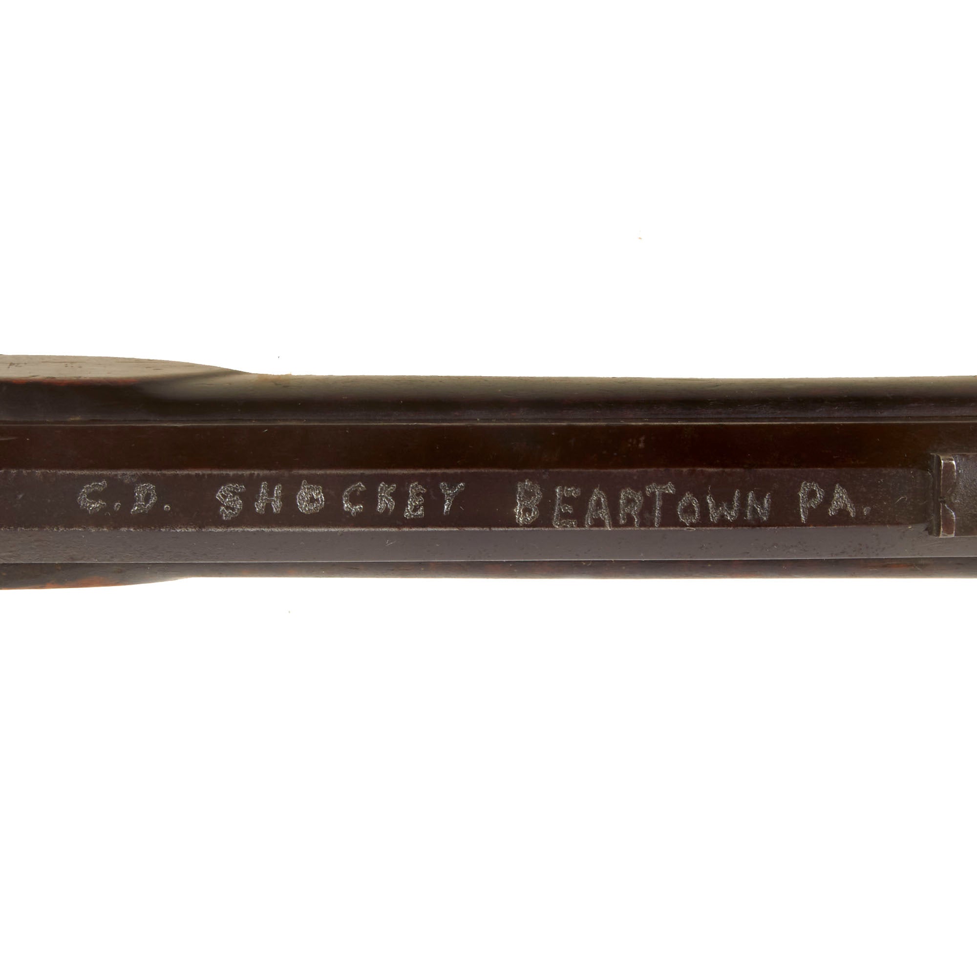 Original U.S. Pennsylvania Percussion Rifle by Henry E. Leman with Ful ...