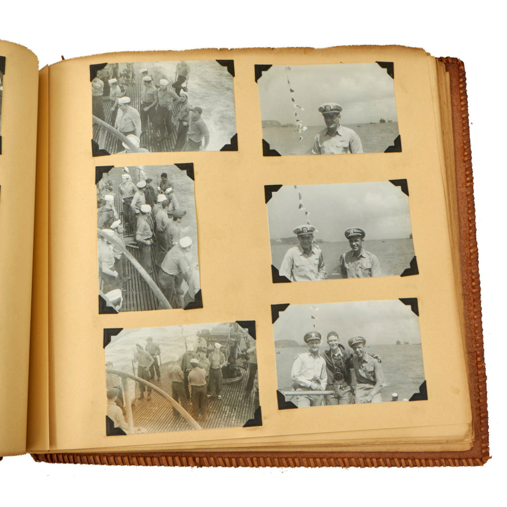 Original U.S. WWII USS Raton Officer Photo Albums with Photo of Sinkin ...