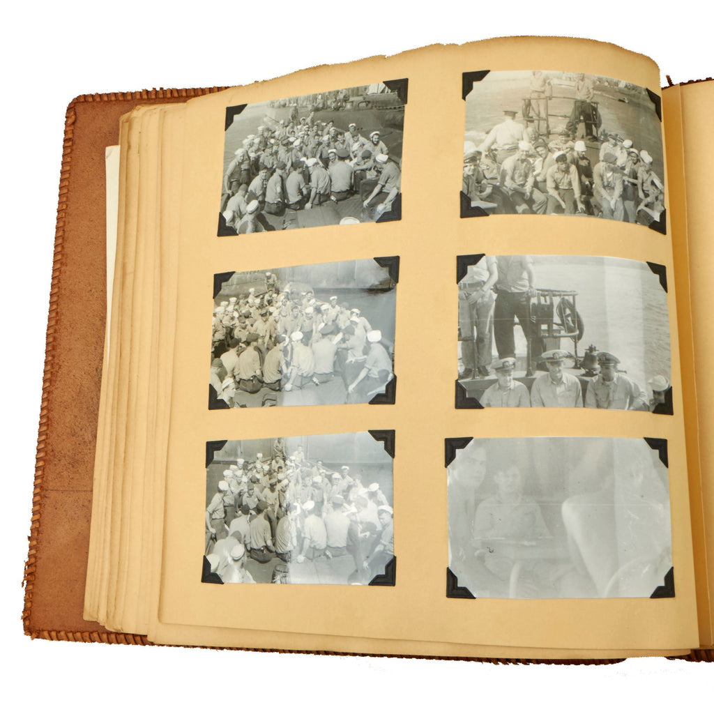 Original U.S. WWII USS Raton Officer Photo Albums with Photo of Sinkin ...
