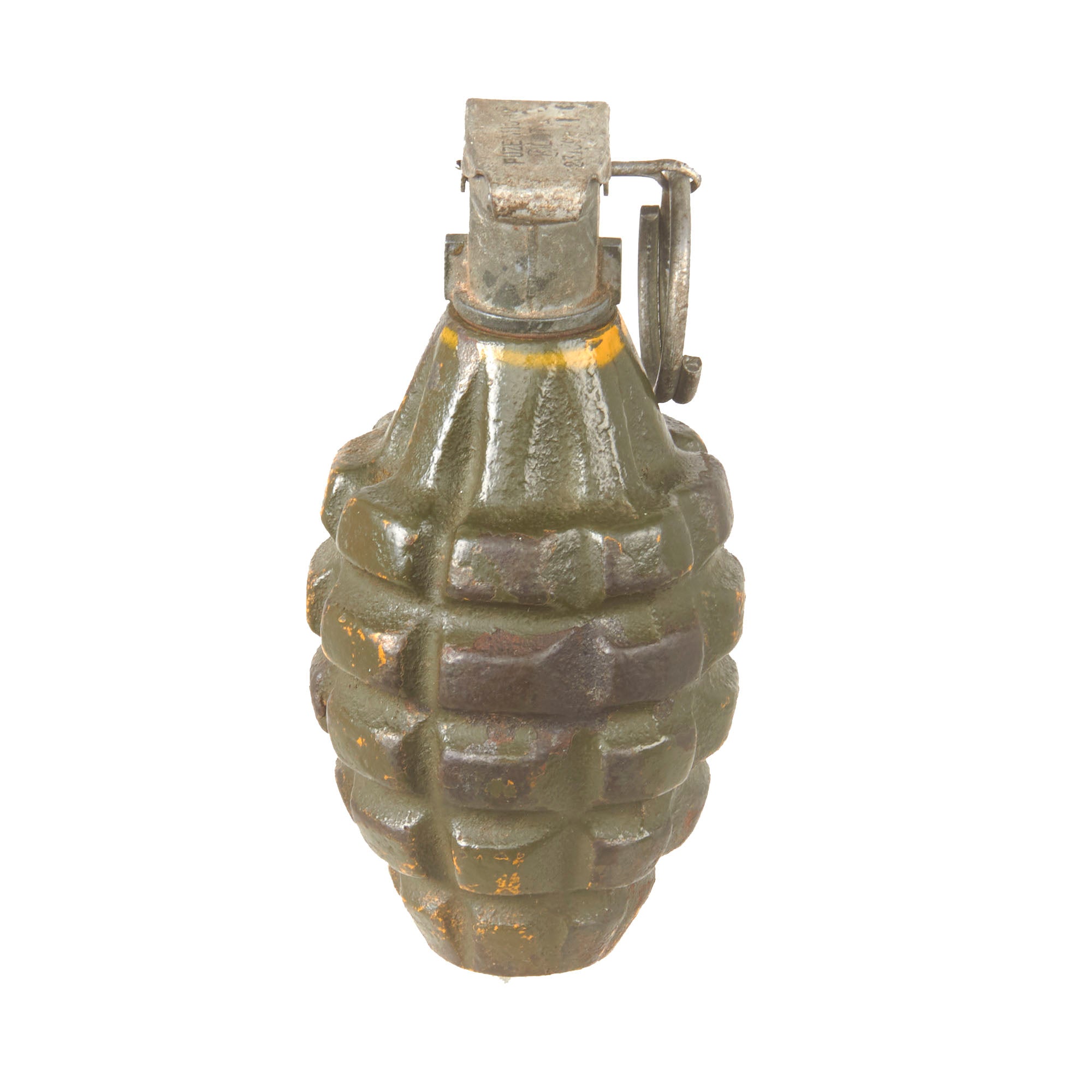 Original U.S. WWII Inert MkII Pineapple Grenade with Yellow Ring & M10 ...