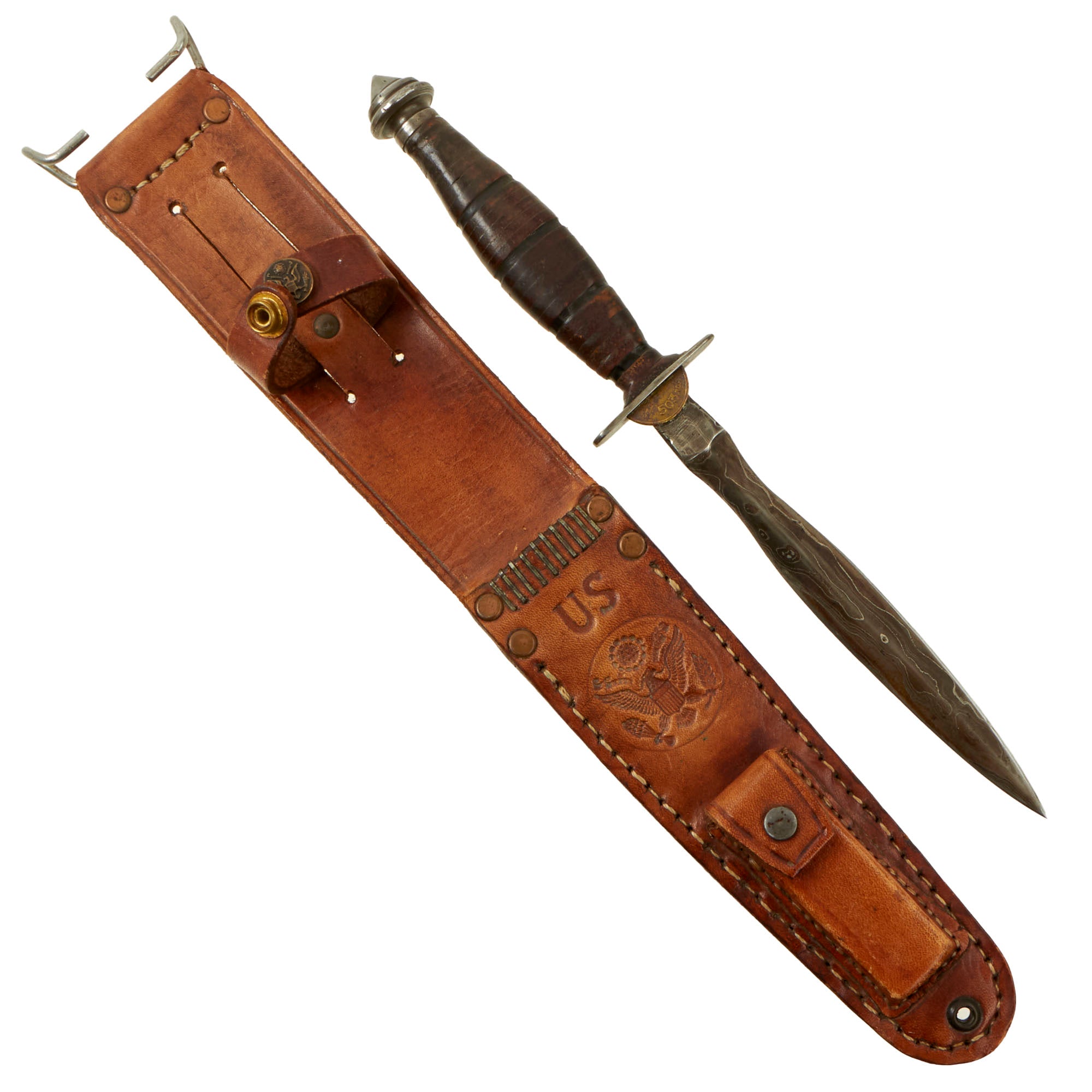 Original U.S. WWII 503rd PIR Theater-Made V-42 Stiletto Style Fighting ...