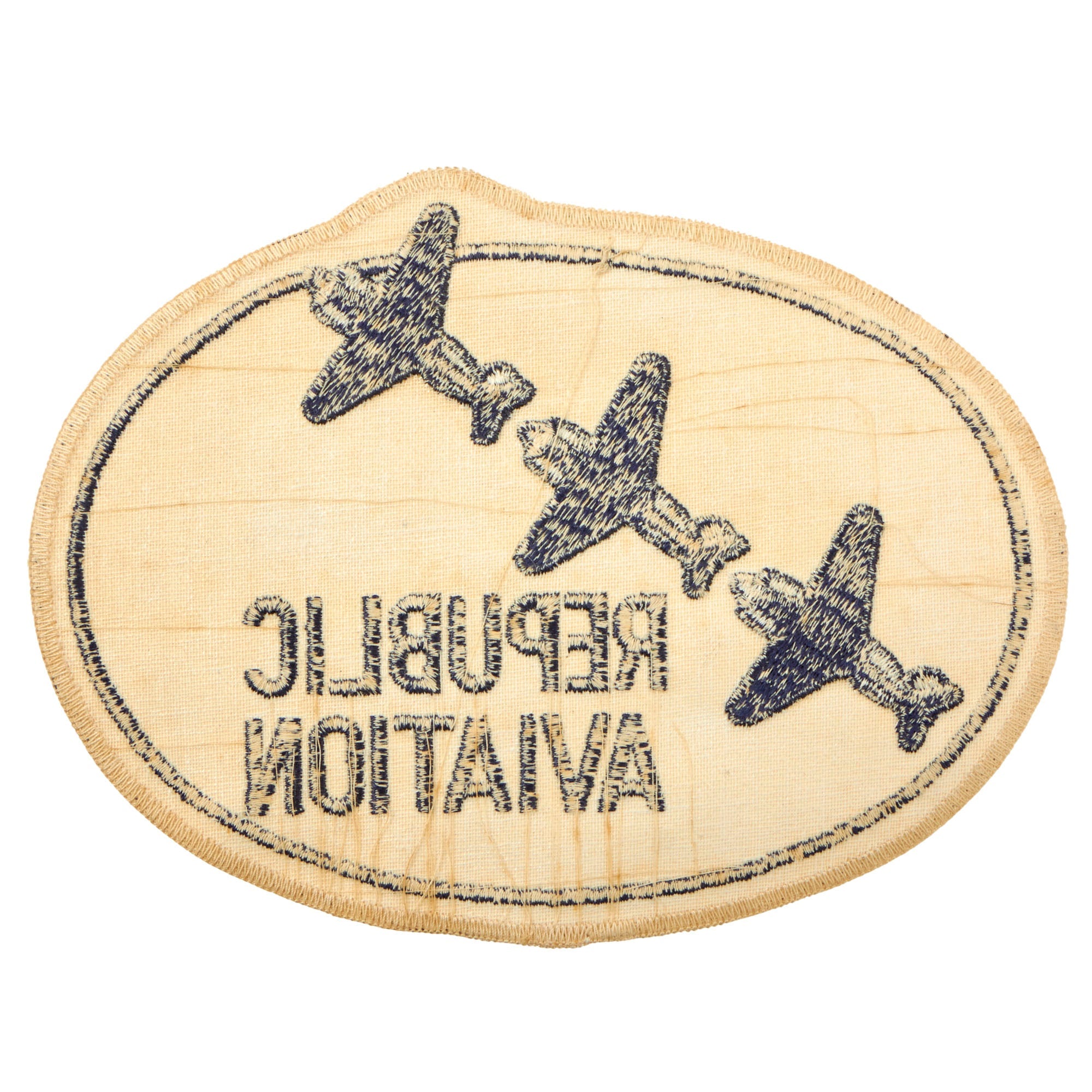 Original U.S. WWII Republic Aviation Employee Jacket Smock Patch - 6⅛ ...