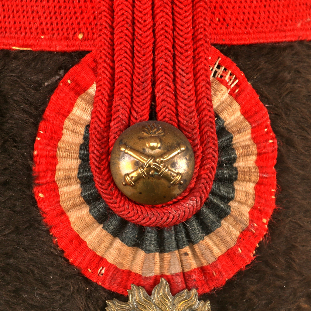 Original French 2nd Empire Artillery Regiment Officer’s Shako with Plu ...