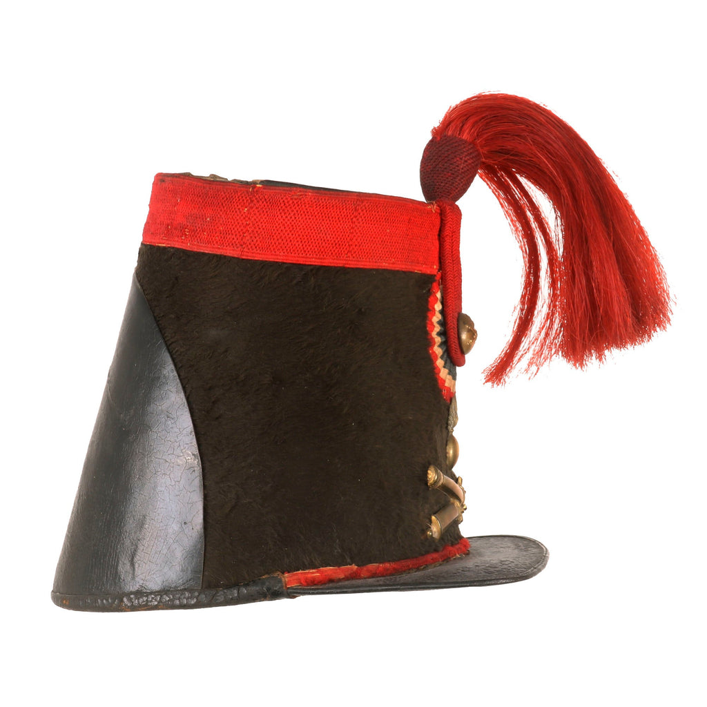 Original French 2nd Empire Artillery Regiment Officer’s Shako with Plu ...