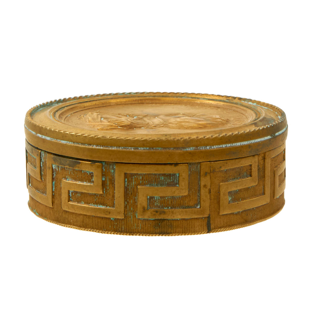 Original British Napoleonic Admiral Lord Nelson Gilt Brass Snuff Box w ...