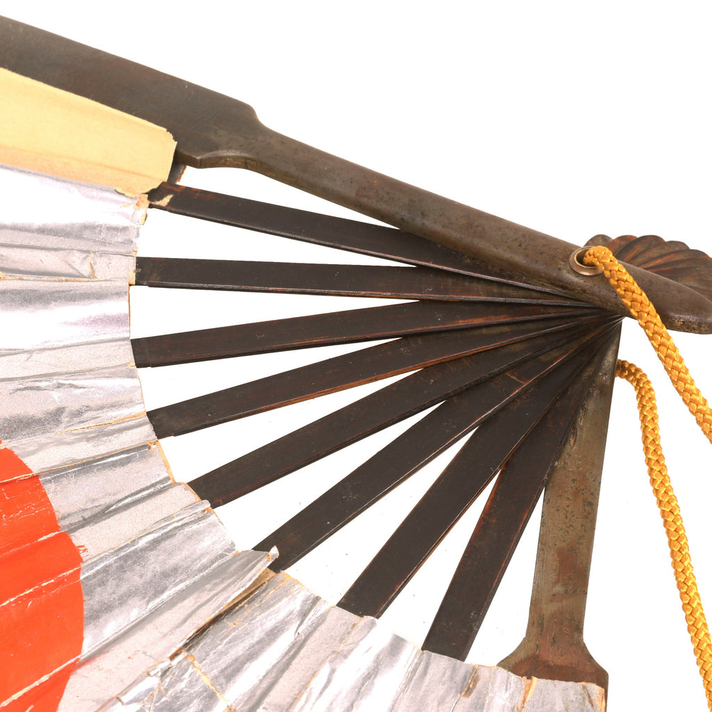 Original Japanese Edo Period Iron War Fan “Tessen” with Engraved Drago ...