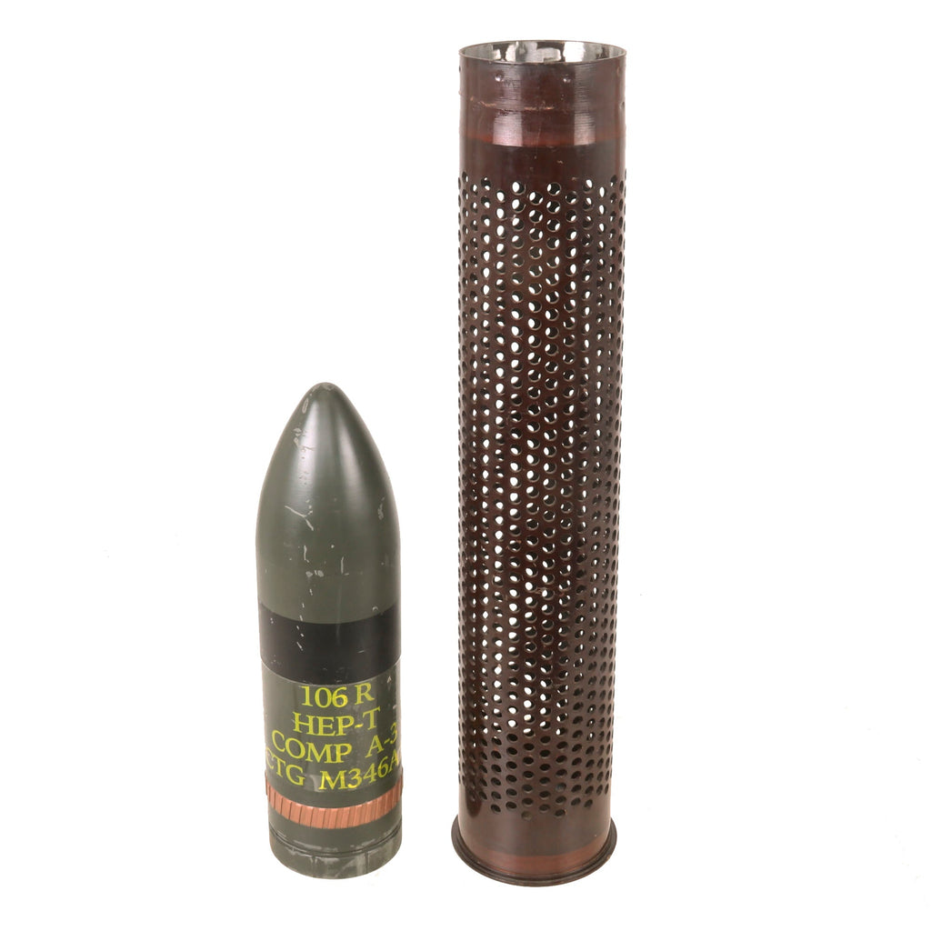 Original Early Cold War U.S. 106mm M40 Recoilless Rifle Inert HEP-T Ro ...