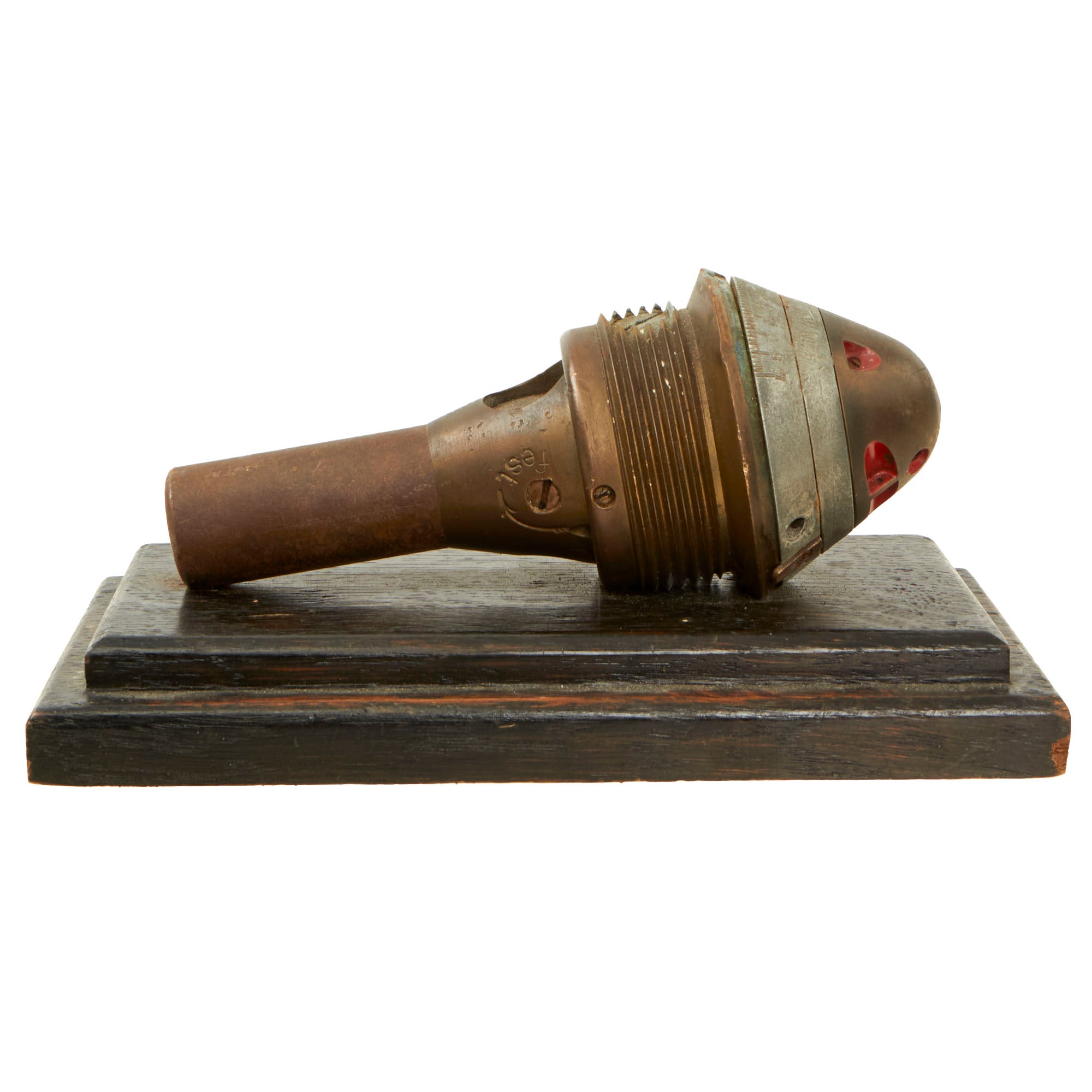 Original German WWI Artillery Percussion Fuze on Display Plaque ...