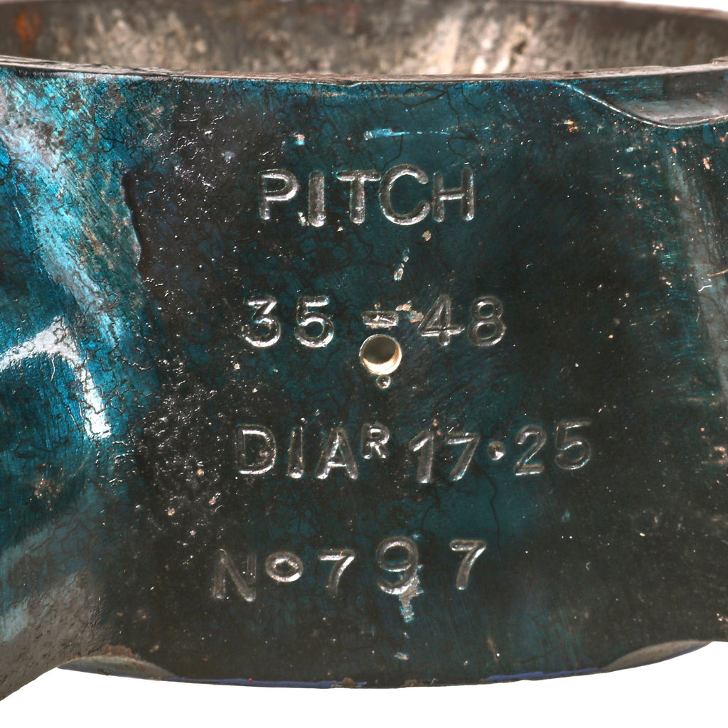 Original British WWII Royal Navy Mark VIII Torpedo Propeller ...