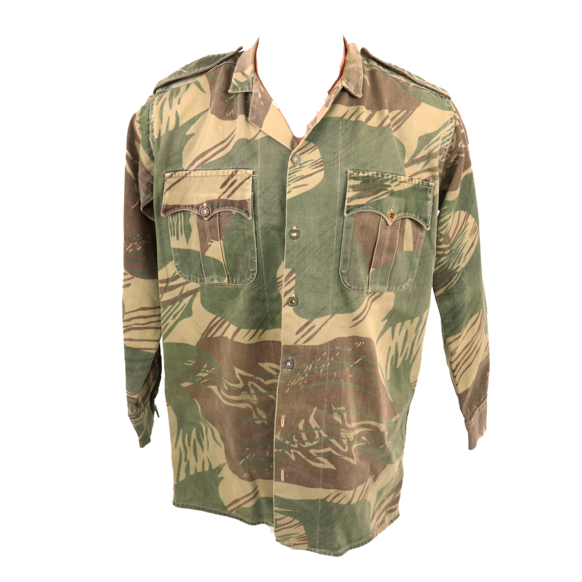 Original Rhodesian Bush War Era Rhodesian Sergeant’s Brushstroke Camou ...