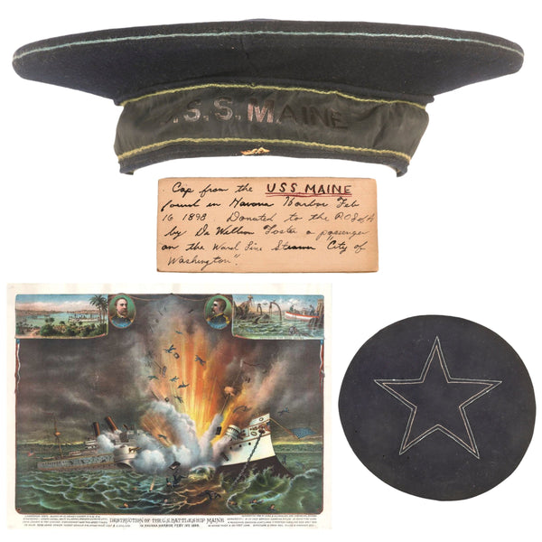 Original U.S. Spanish-American War USS Maine Havana Recovered “Going A ...