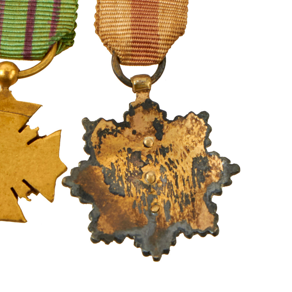 Original Cuban WWI & WWII Army Miniature 5-Medal Bar with WWI Victory ...