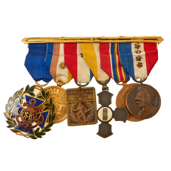 Original Cuban WWII Era Navy / Merchant Marine Officer’s Medal Bar wit ...