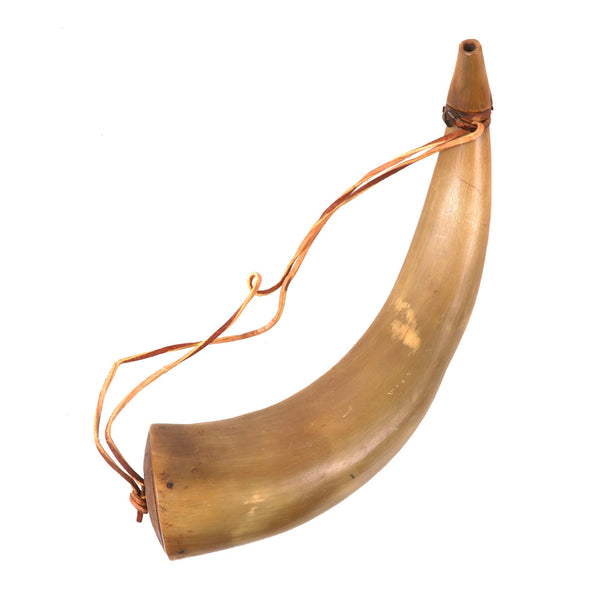 Original U.S. War of 1812 Era Powder Horn with Leather Strap & Remnant ...