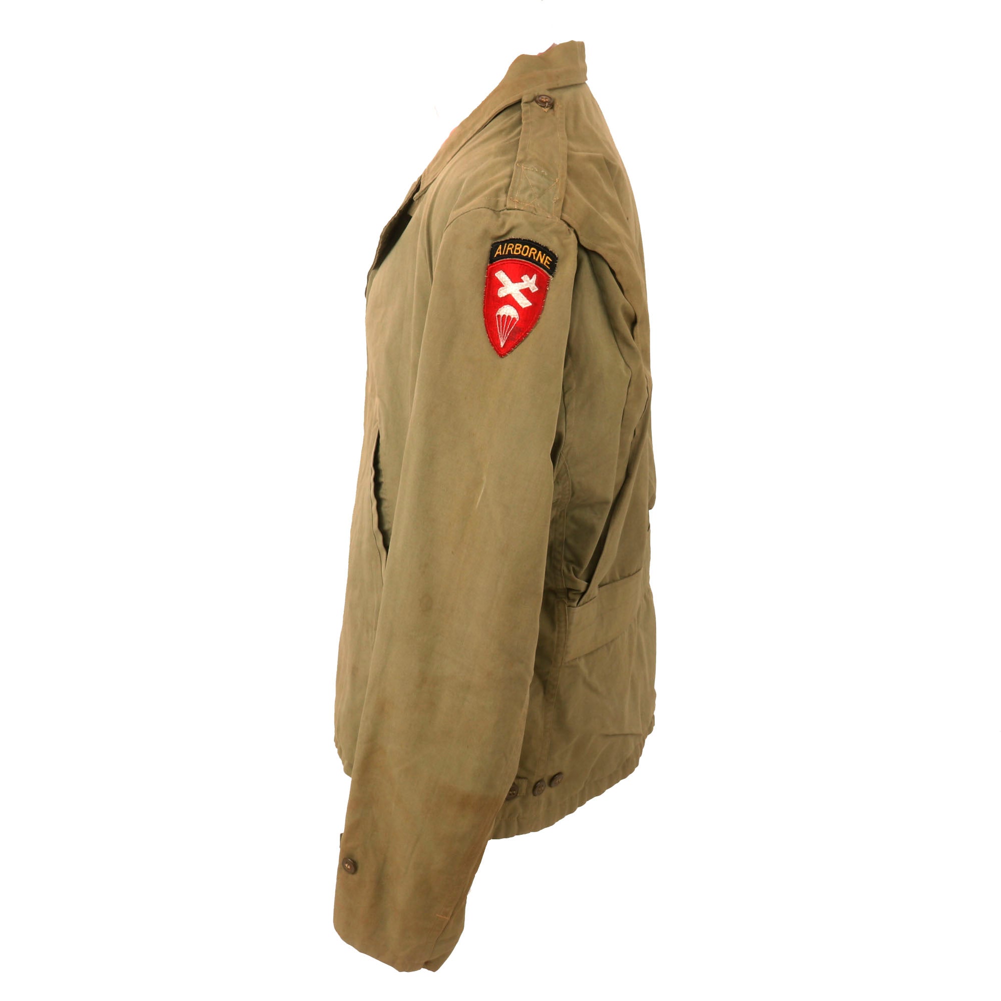 Original U.S. WWII M1941 Field Jacket with Period-Applied Army Airborn ...