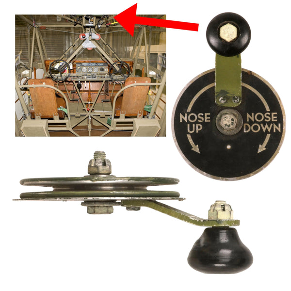 Original U.S. WWII Waco CG-4 Glider Nose Control Knob for Unloading of ...