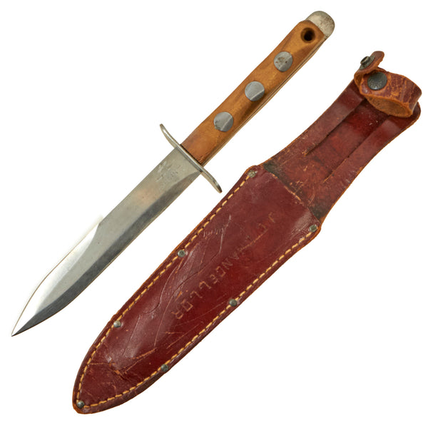 Original U.S. WWII Named EK Model 6 Fighting Knife With Correct Scabba ...