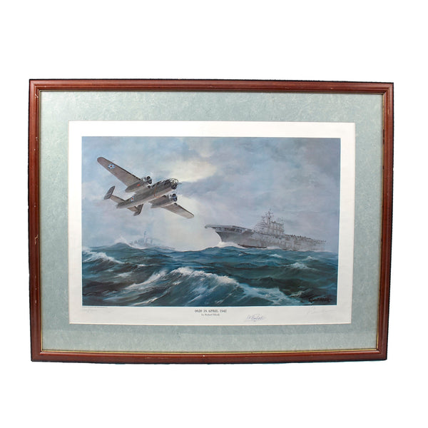 Original Artwork Print: “0820 18 APRIL 1942” by Robert Moak; Signed by ...