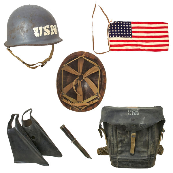 Original WWII U.S. Navy Underwater Demolition Team 11 Named Frogman Gr ...