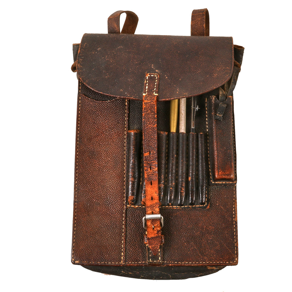 Original German WWII 1941-Dated M35 Map/Dispatch Leather Case With Ori ...