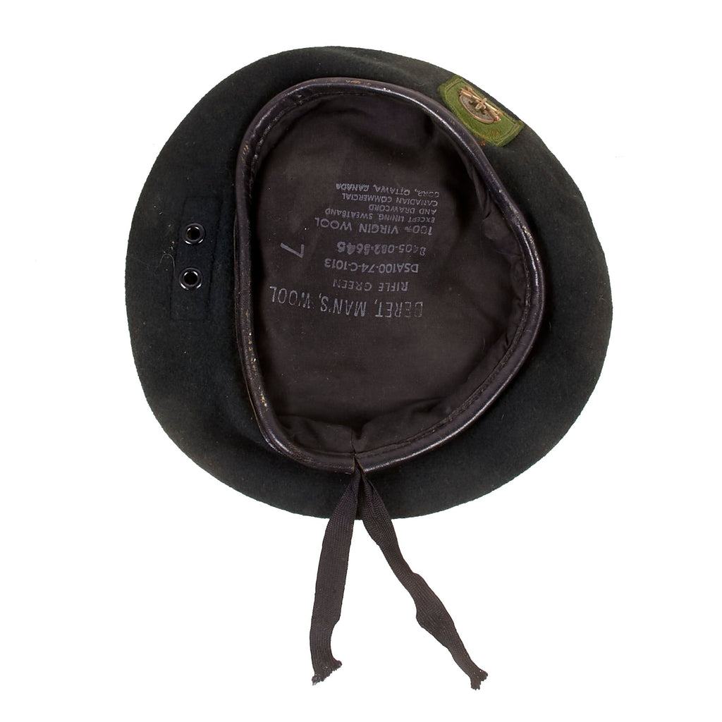 Original U.S. Vietnam War 10th Special Forces Group Airborne Green Ber ...