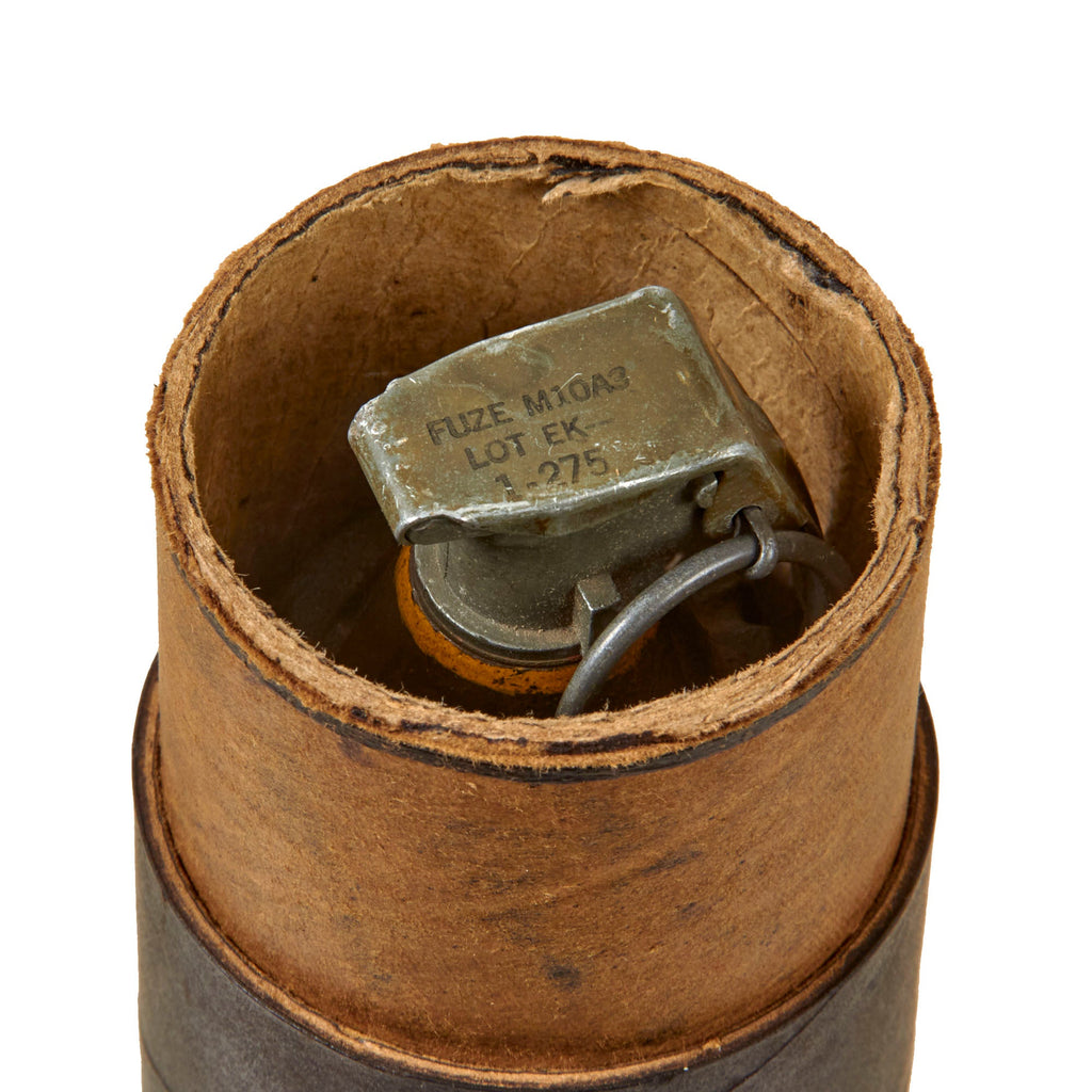 Original U.S. WWII Inert MkII Pineapple Practice Grenade with Yellow R ...