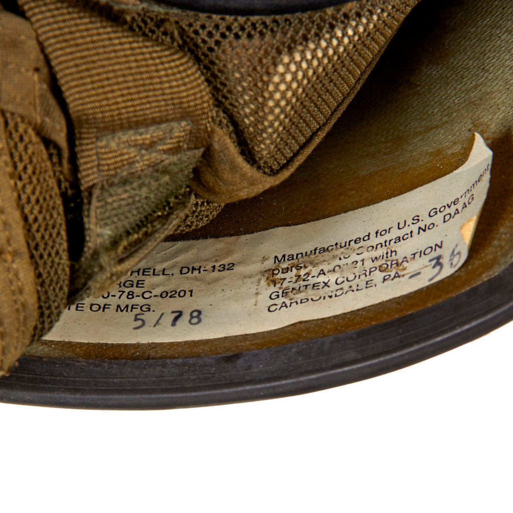 Original U.S. Gulf War Desert Storm Era CVC DH-132 Tanker Helmet by Ge ...