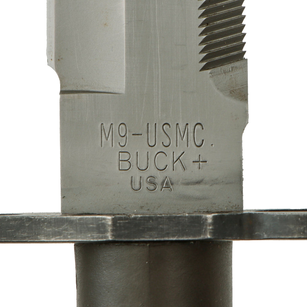 Original U.S. Cold War / GWoT Rare USMC M9 Buck+ Fixed Blade Combat Kn ...