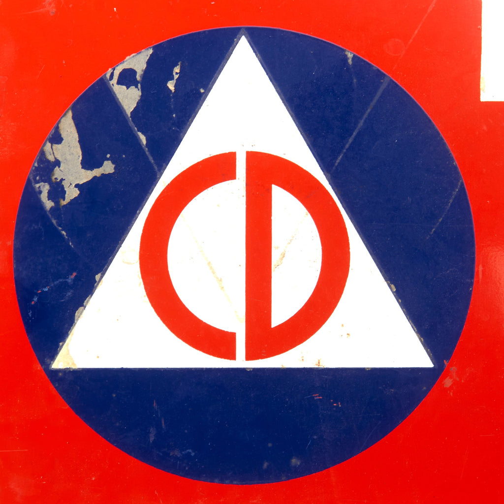 Original U.S. Early Cold War Civil Defense Message Center Painted Stee ...
