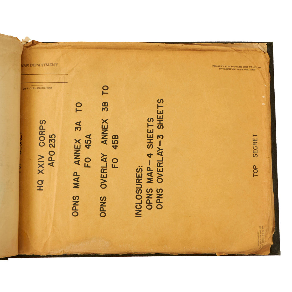 Original U.S. WWII Top Secret Operation Forager & Iceberg 532nd Field ...