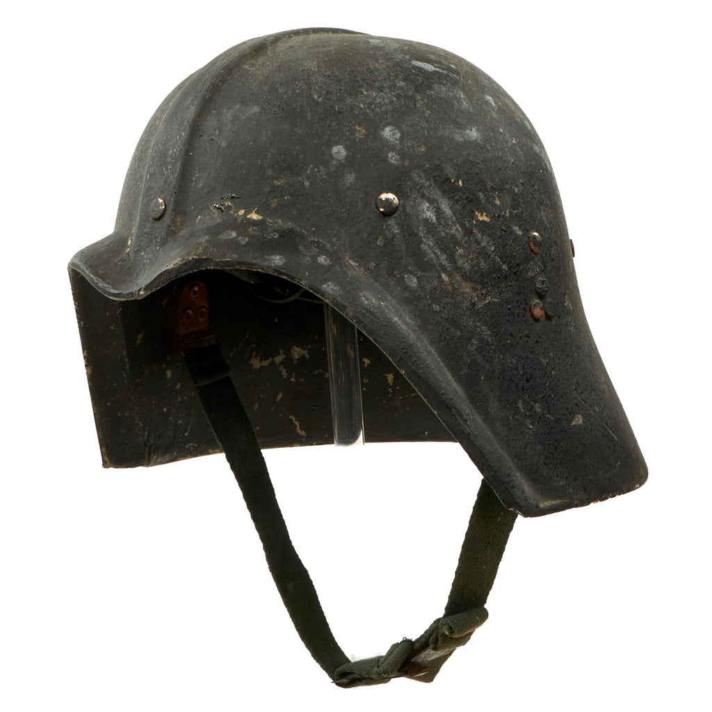 Original Iraqi Fedayeen Helmet with Intact Saddam Badge, Liner & Chins ...
