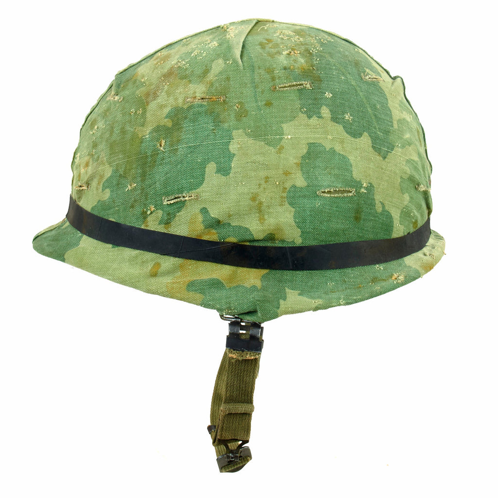 Original U.S. Vietnam War USMC M1 Helmet With Mitchell Pattern Camoufl ...