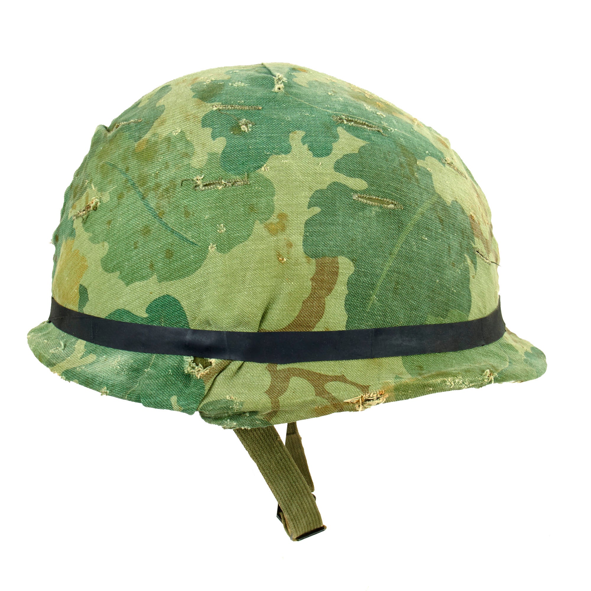 Original U.S. Vietnam War USMC M1 Helmet With Mitchell Pattern Camoufl ...