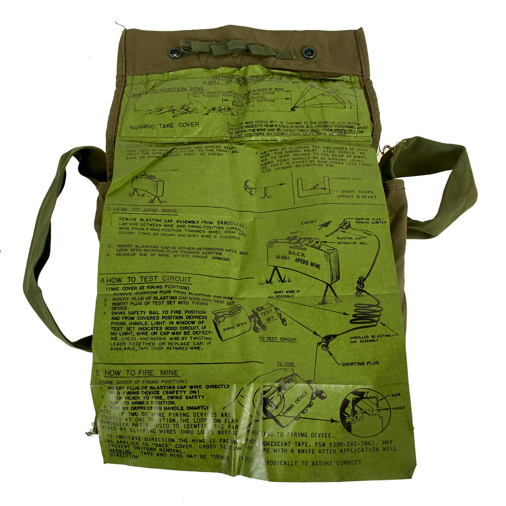 Original U.S. Vietnam War Complete M68 Claymore Mine Training Kit with ...