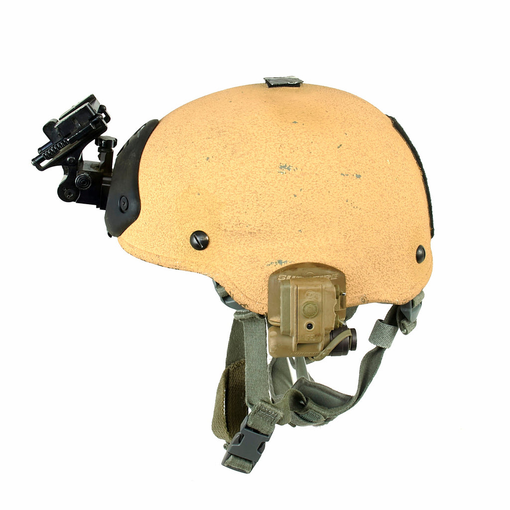 Original U.S. GWOT “Gunfighter Cut” TC2002 Gentex Kevlar Helmet with S ...