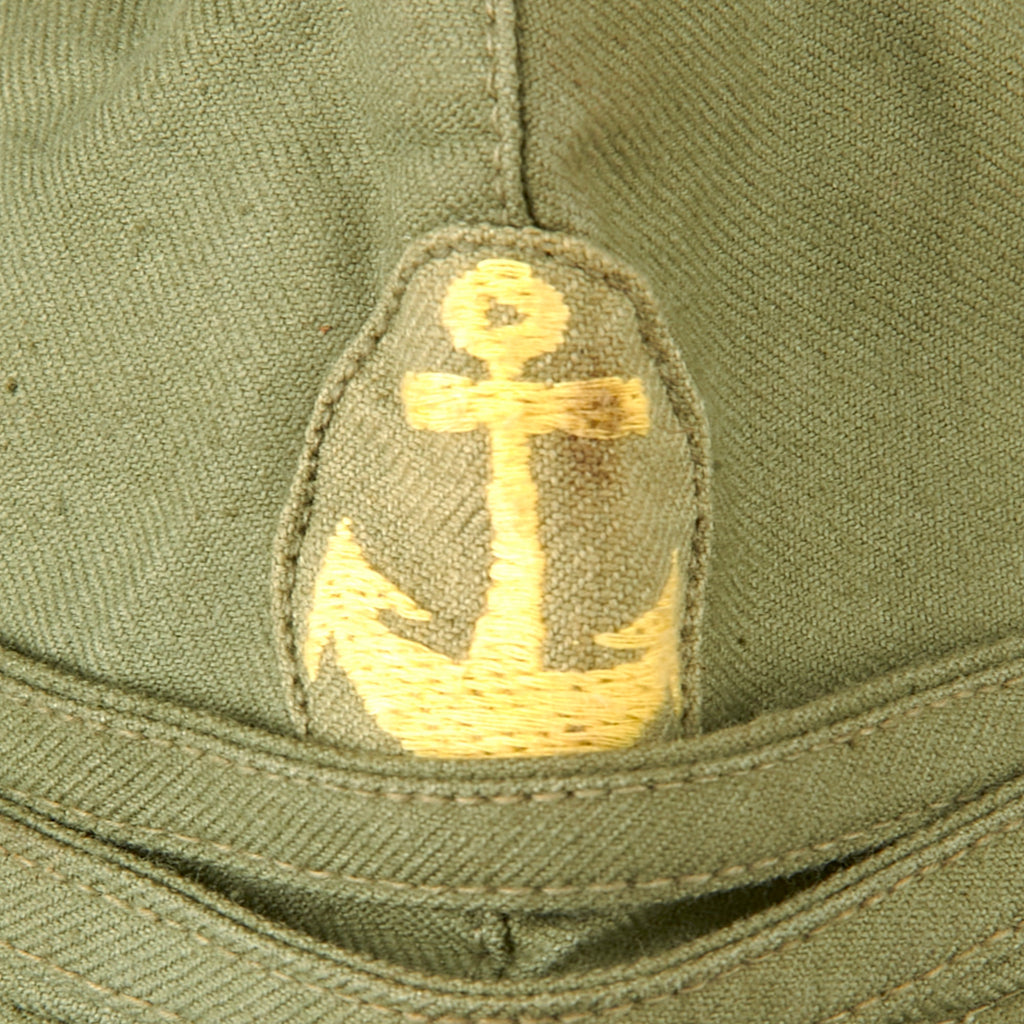 Original WWII Japanese Special Naval Landing Forces Cotton Forage Cap ...