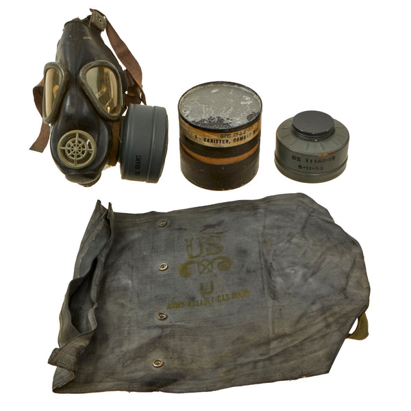 Original U.S. WWII D-Day Invasion E7 Assault Carrier With M5 Gas Mask ...