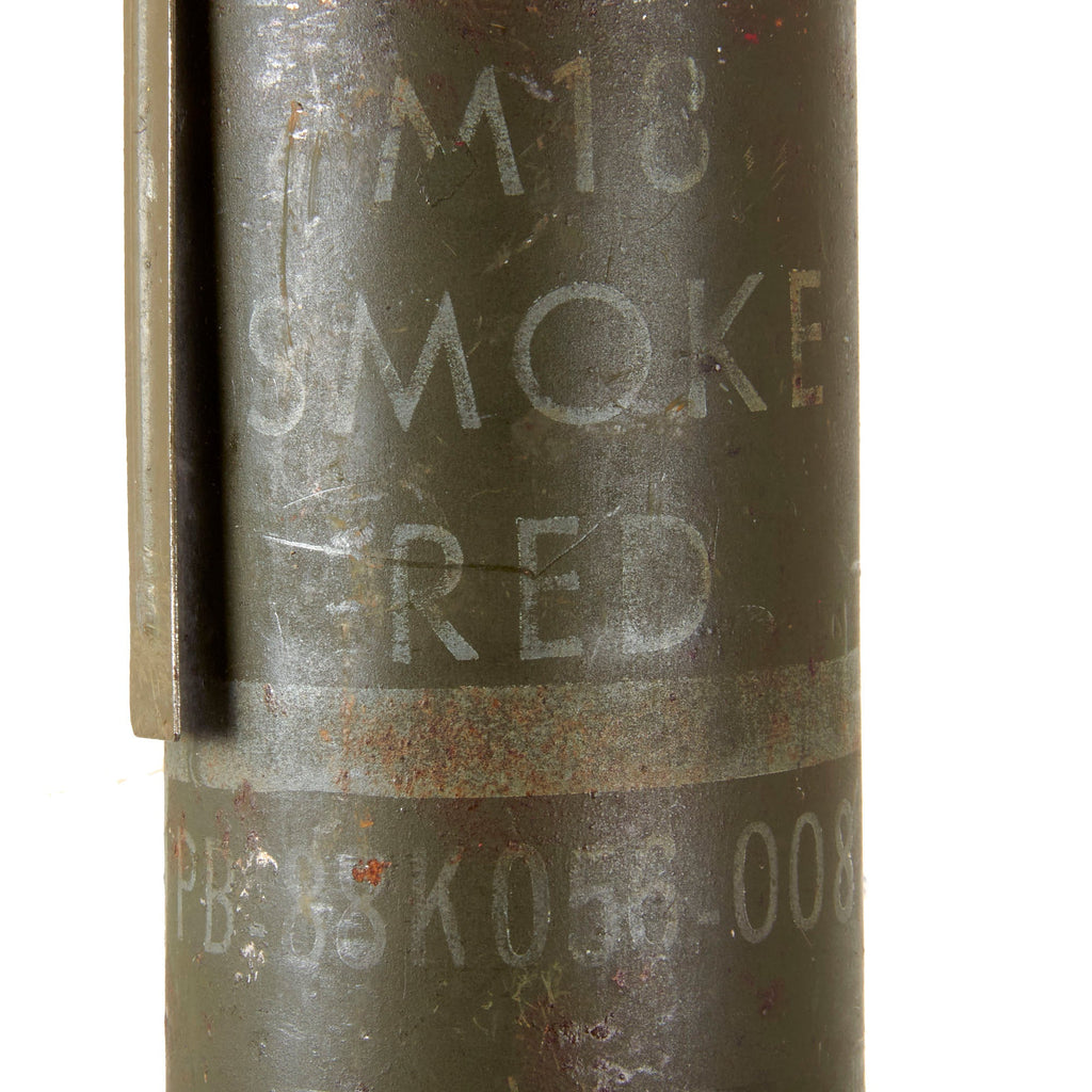 Original U.S. Cold War / Desert Storm Era Inert Red M18 Smoke Grenade ...