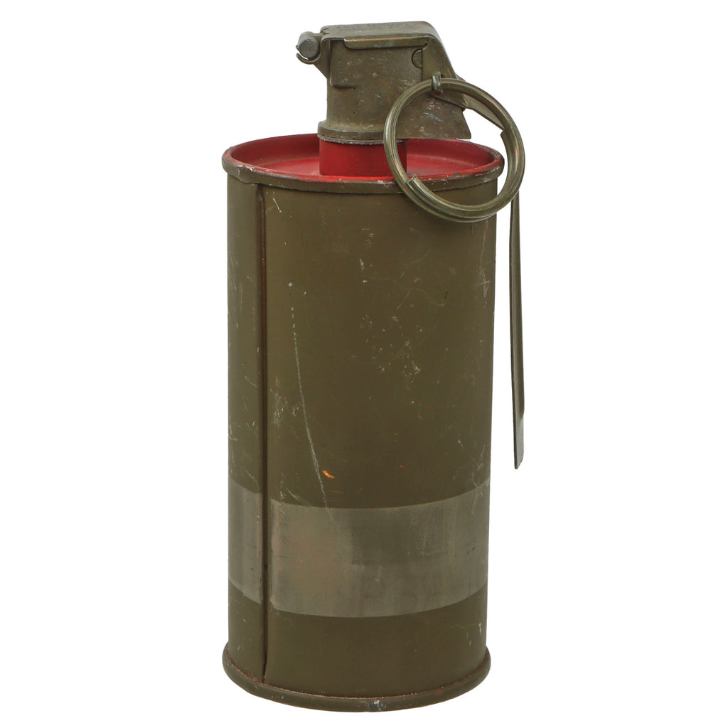 Original U.S. Vietnam War Era Inert Red M18 Smoke Grenade With M201A1 ...