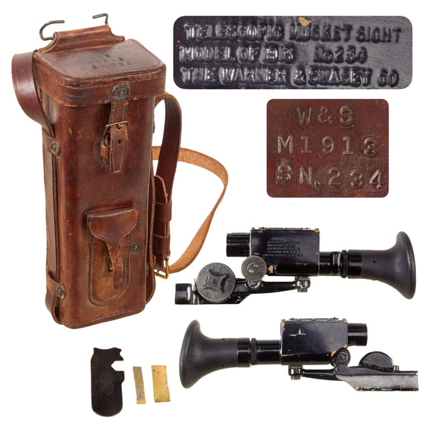 Original U.S. WWI M1903 Springfield Warner & Swasey M-1913 Sniper Scop ...