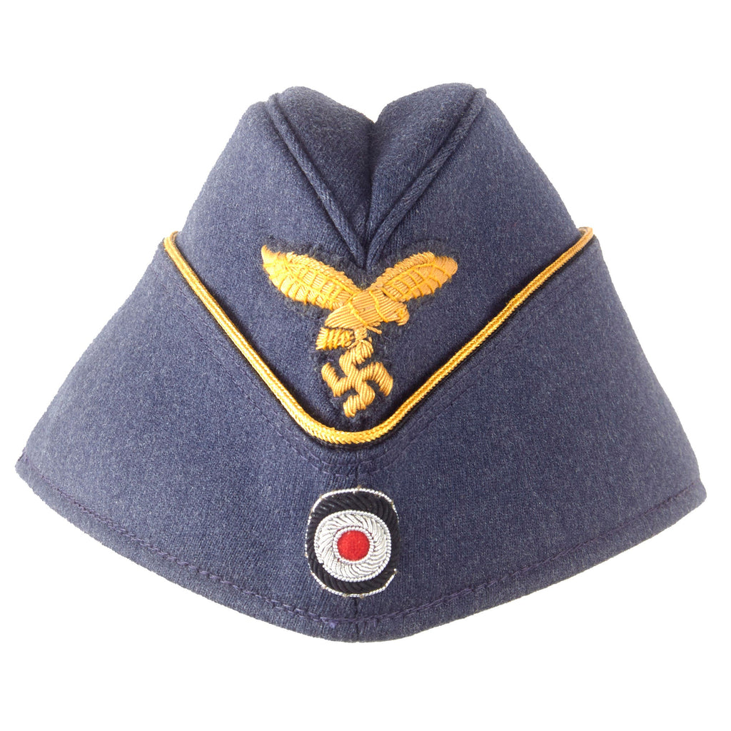Original German WWII Luftwaffe General Ranks M38 Wool Overseas Cap - S ...