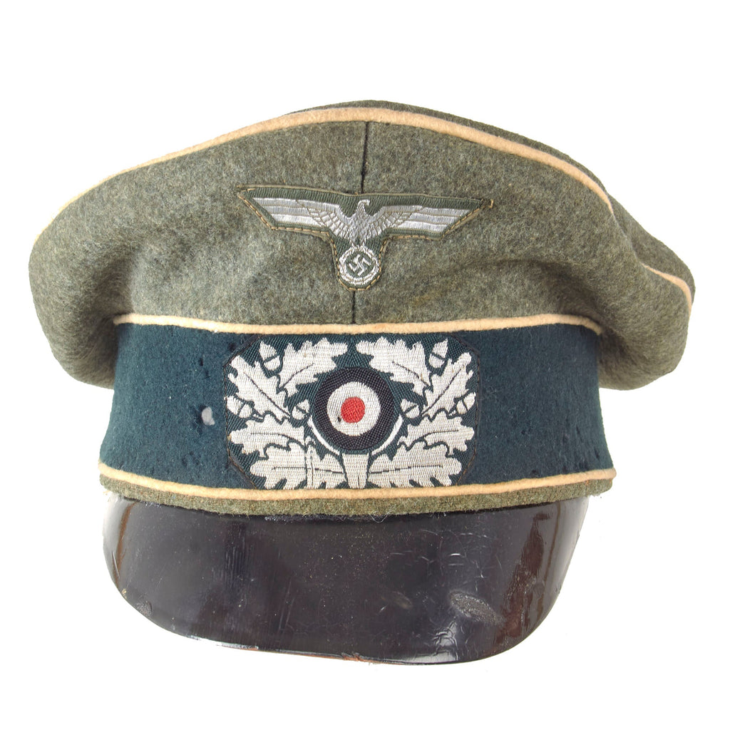 Original German WWII Heer Army Infantry Officer Schirmmütze Visor Crus ...