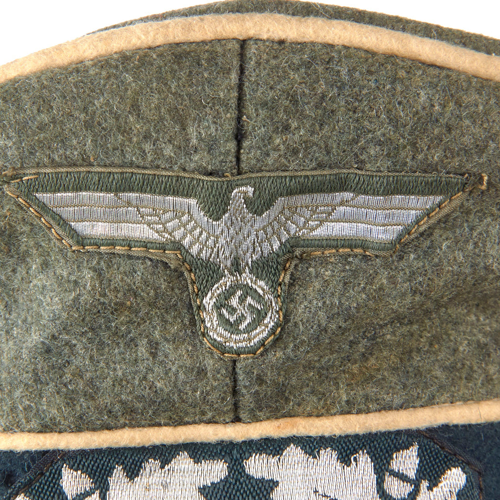 Original German WWII Heer Army Infantry Officer Schirmmütze Visor Crus ...