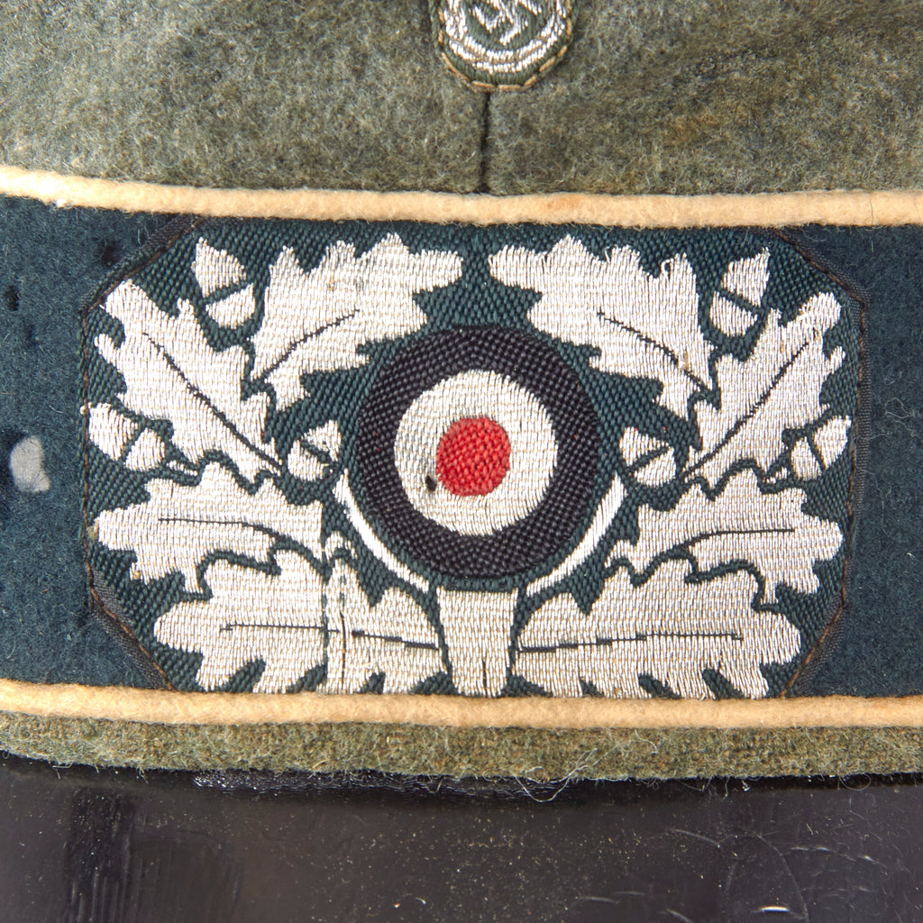 Original German WWII Heer Army Infantry Officer Schirmmütze Visor Crus ...