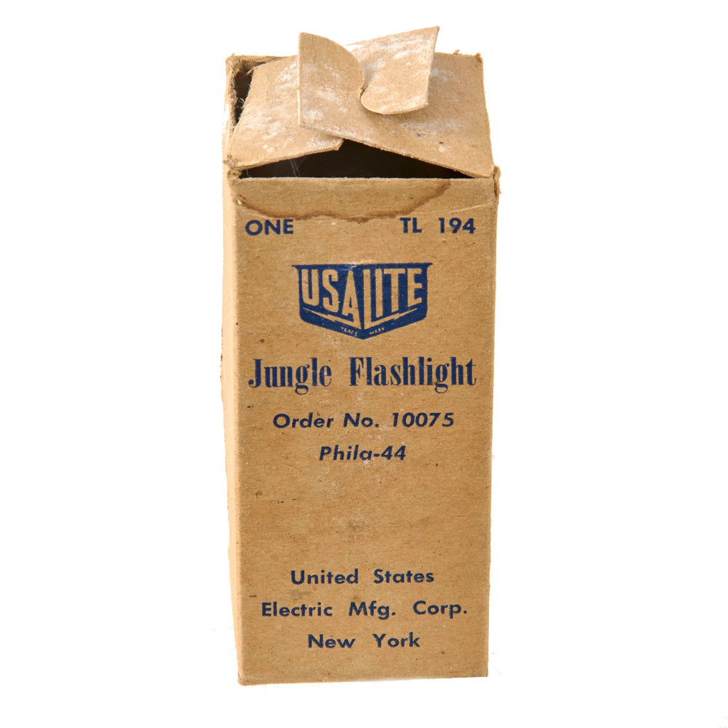 Original U.S. WWII USALITE TL-194 “Jungle Flashlight” in Original Box ...