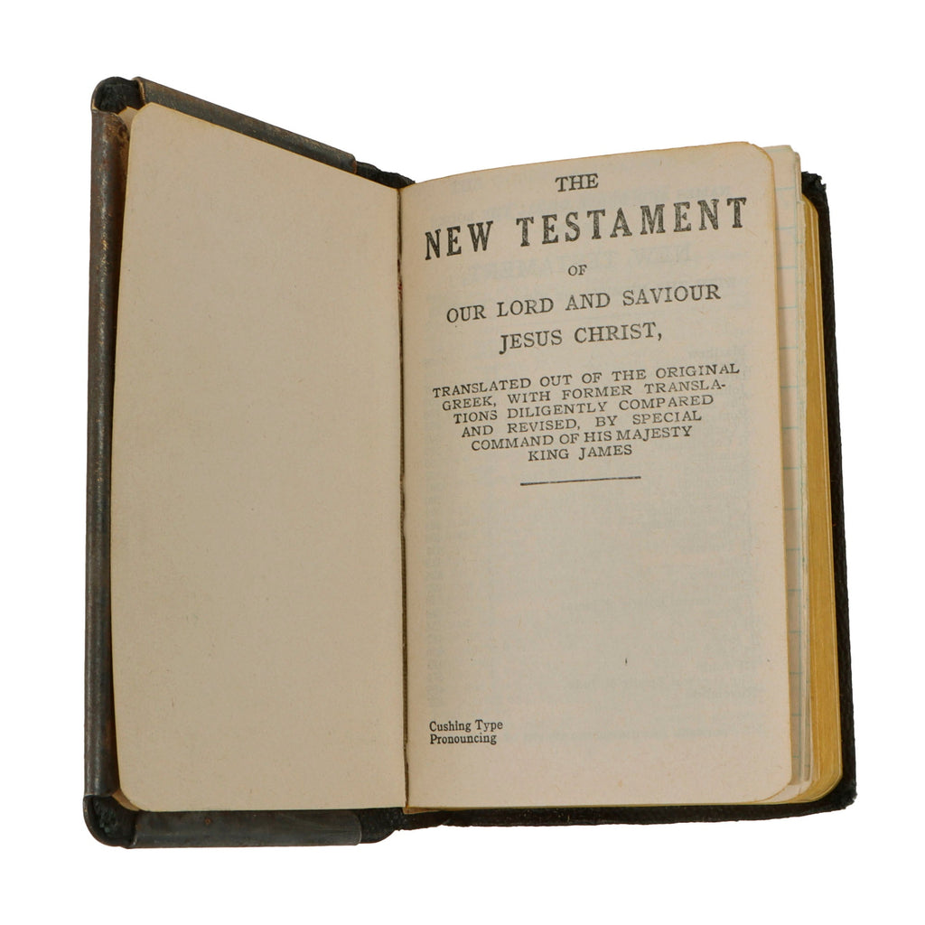 Original U.S. WWII New Testament Heart-Shield “May the Lord be with yo ...